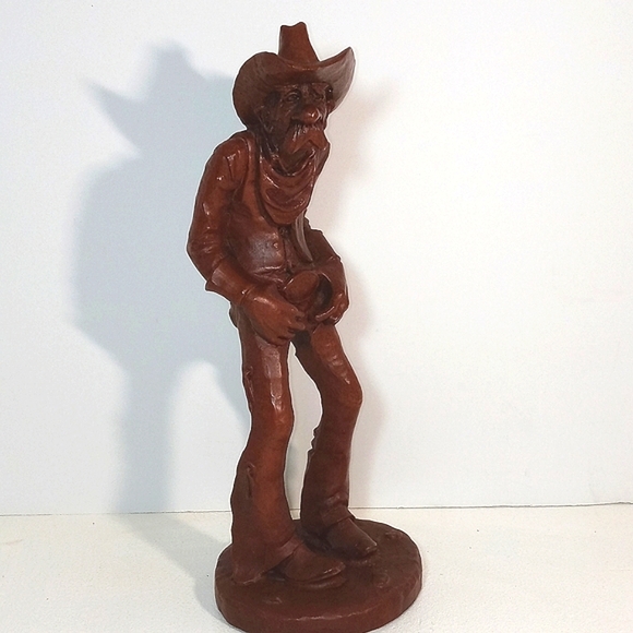 Art | Vintage Western 1986 Old Cowboy Figurine Red Mill Mfg R Wetherbee Jr | Poshmark
